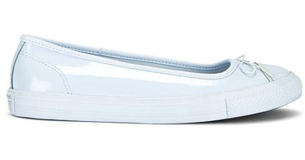 Converse Chuck Taylor All Star Dainty Ballerina Flat in White | Lyst