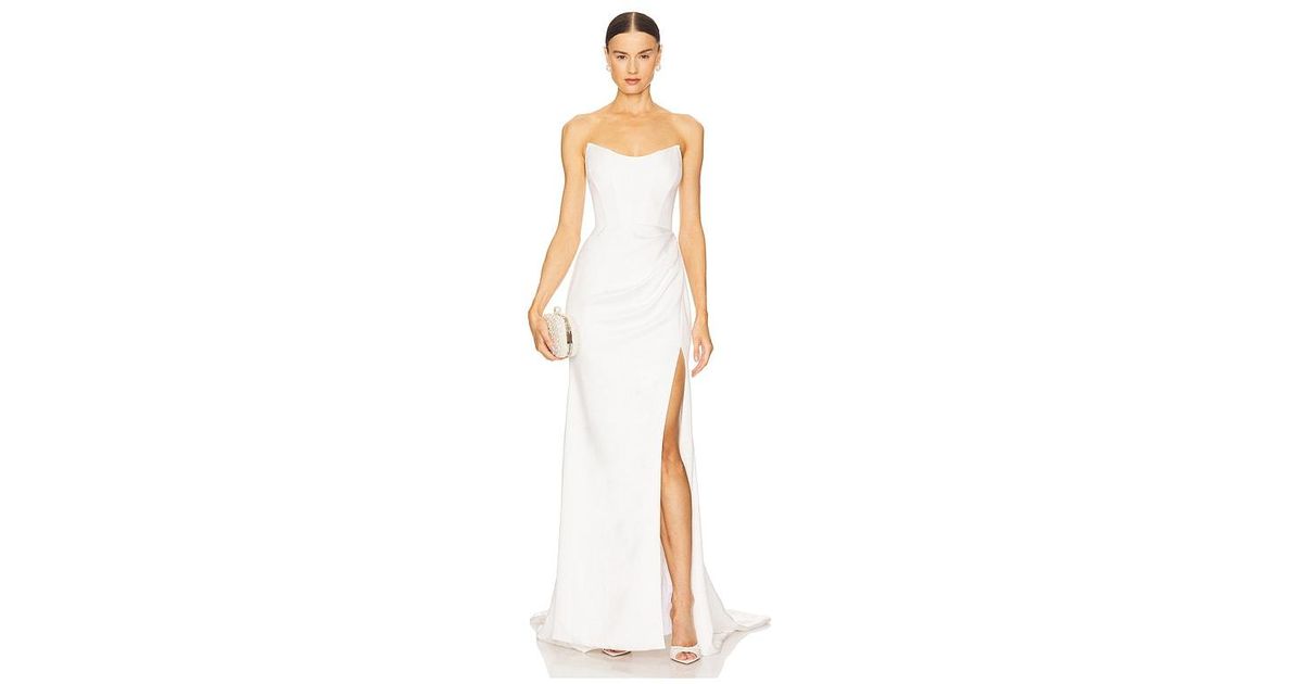 Katie May X Noel And Jean Belle Gown in White | Lyst