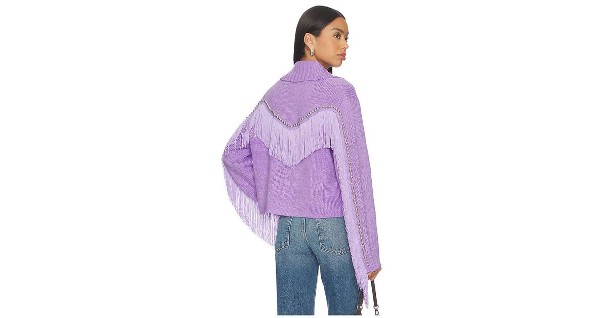 Urban Outfitters Cropped Rodeo Cardigan in Purple | Lyst UK