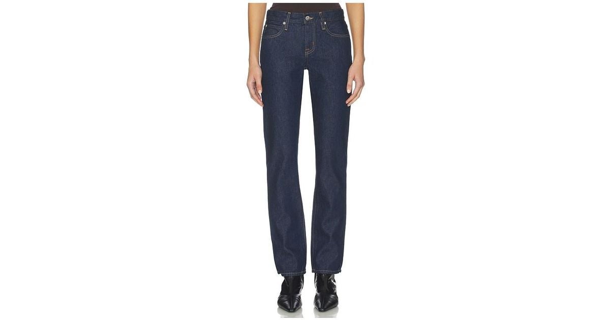 SLVRLAKE Denim Isabel Low Rise Slim Leg Jeans in Blue | Lyst