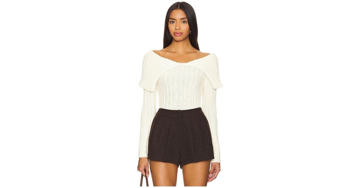 Tularosa X Emily Gemma Letina Sweater in White | Lyst