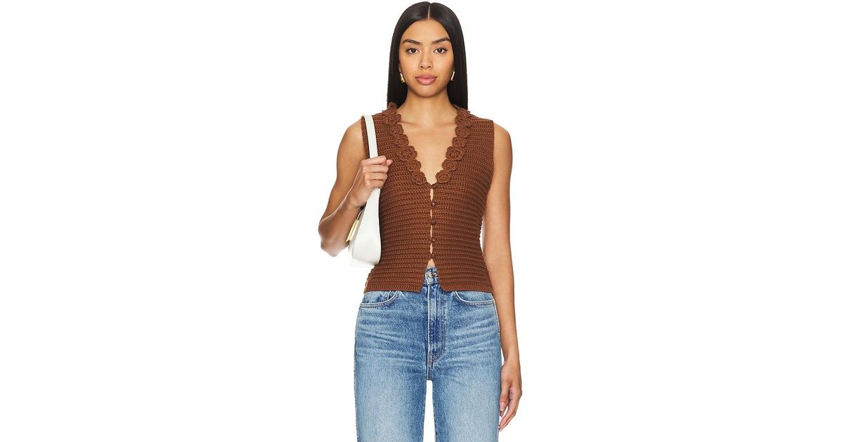 Tularosa Callia Vest in Blue | Lyst