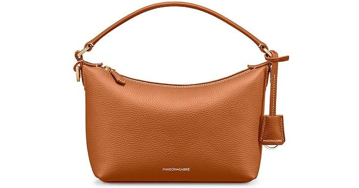 Maison De Sabre Trapezoid Hobo in Brown | Lyst