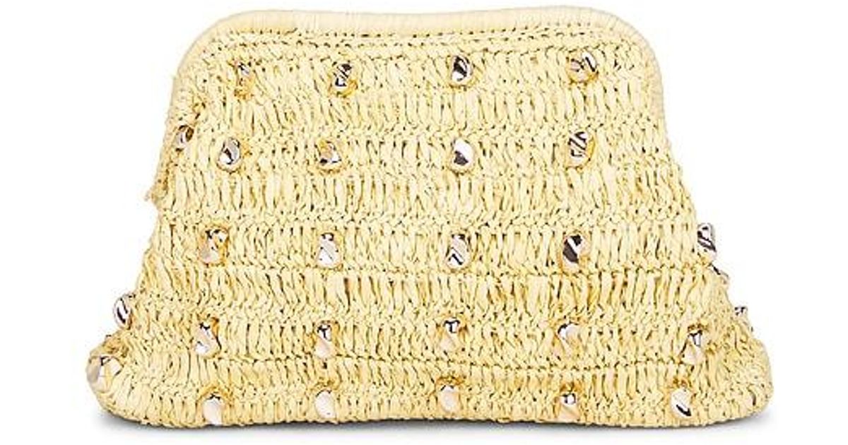 BTB Los Angeles Galia Clutch in Natural | Lyst