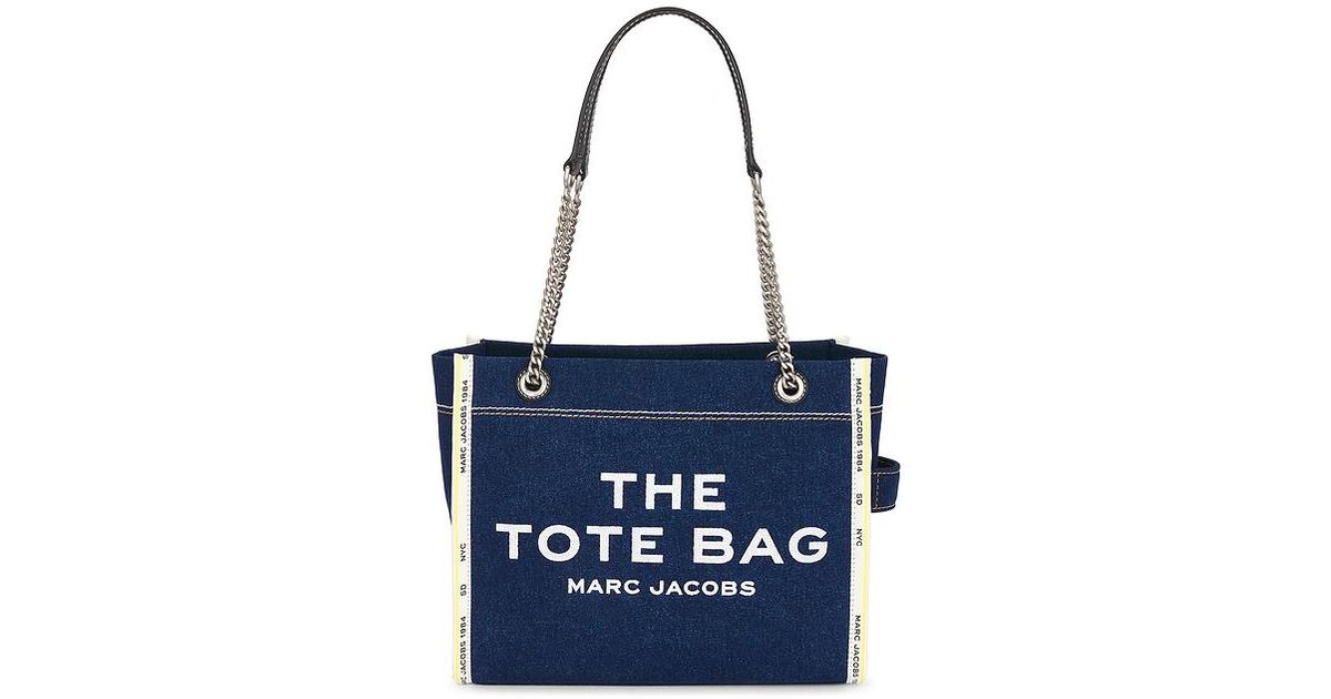Marc Jacobs The Denim Chain Medium Tote Bag in Blue | Lyst