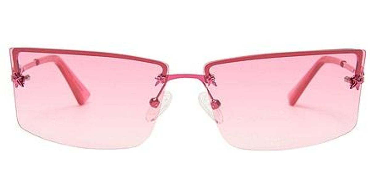 Le Specs Alien Limited Edition Sunglasses in Pink | Lyst