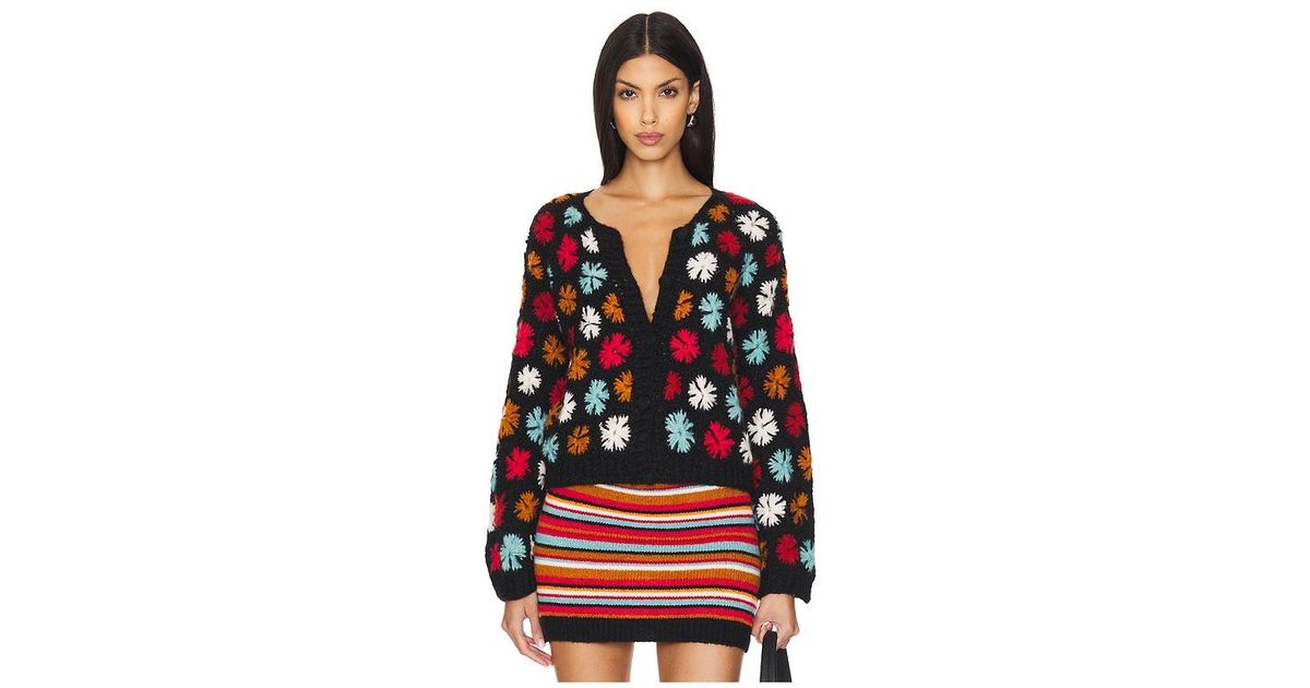 TACH Ada Cardigan in Red | Lyst