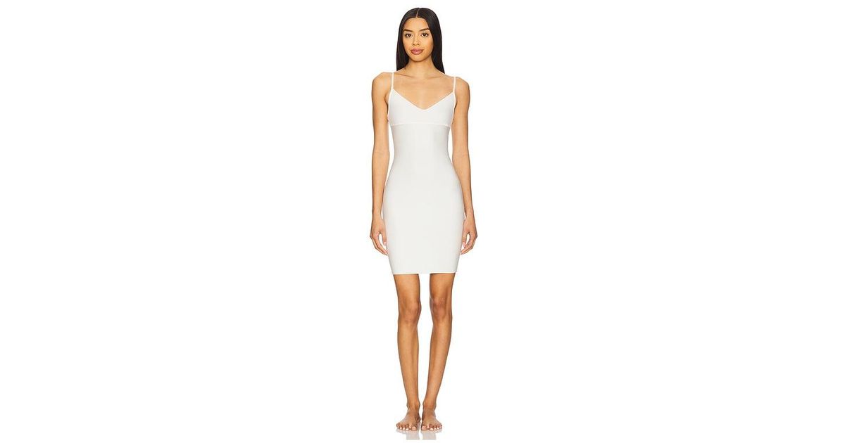 Commando Two Faced Tech Control Full Slip in White | Lyst