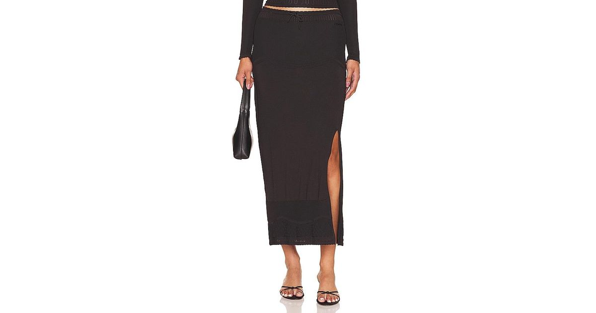 Peachy Den Elsa Maxi Skirt in Black | Lyst