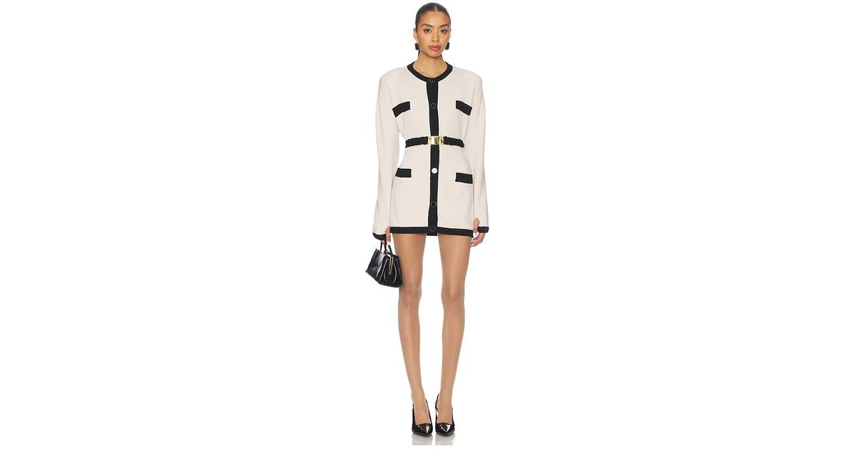 ROWEN ROSE X Revolve Long Sleeve Mini Dress in Black | Lyst UK