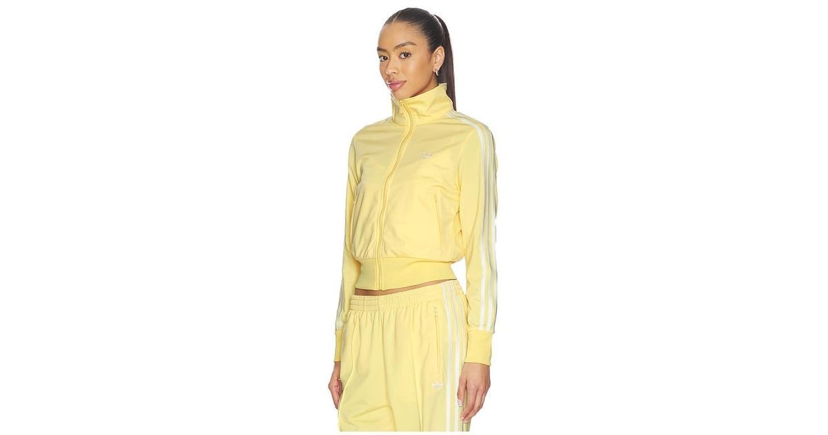 adidas Originals Firebird Classic Track Top in Yellow | Lyst UK
