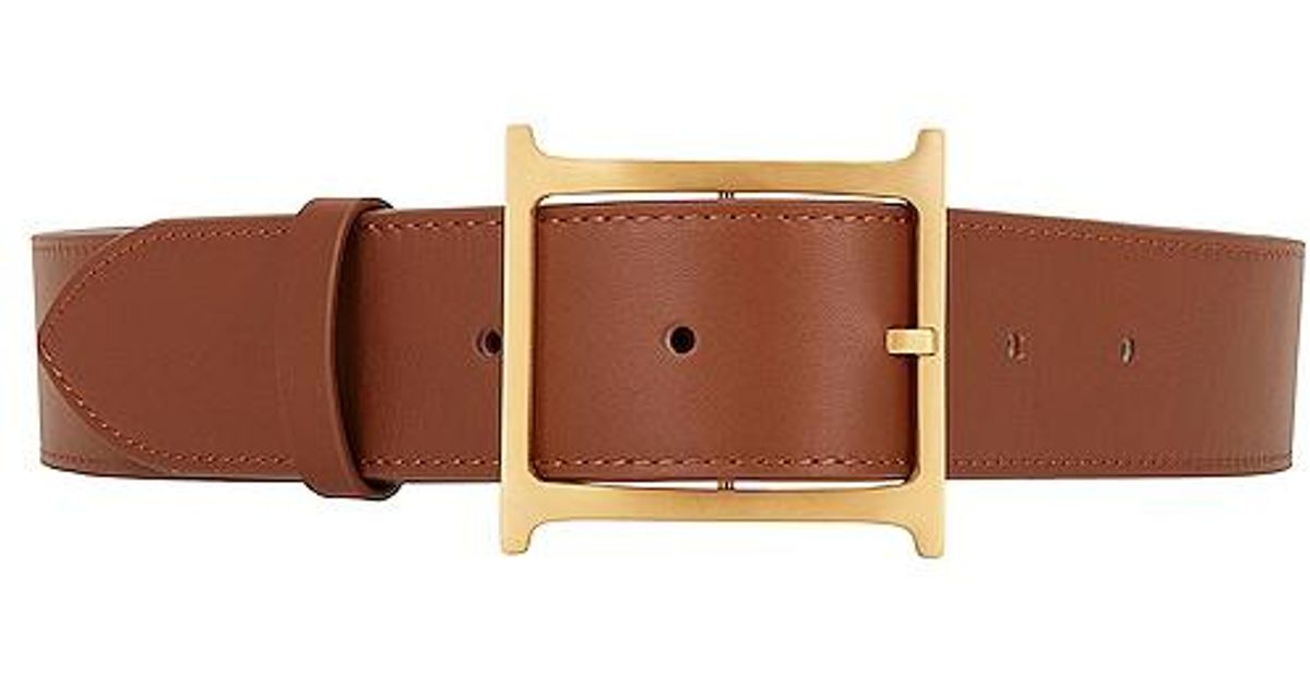 Helsa Logo Belt in Brown | Lyst