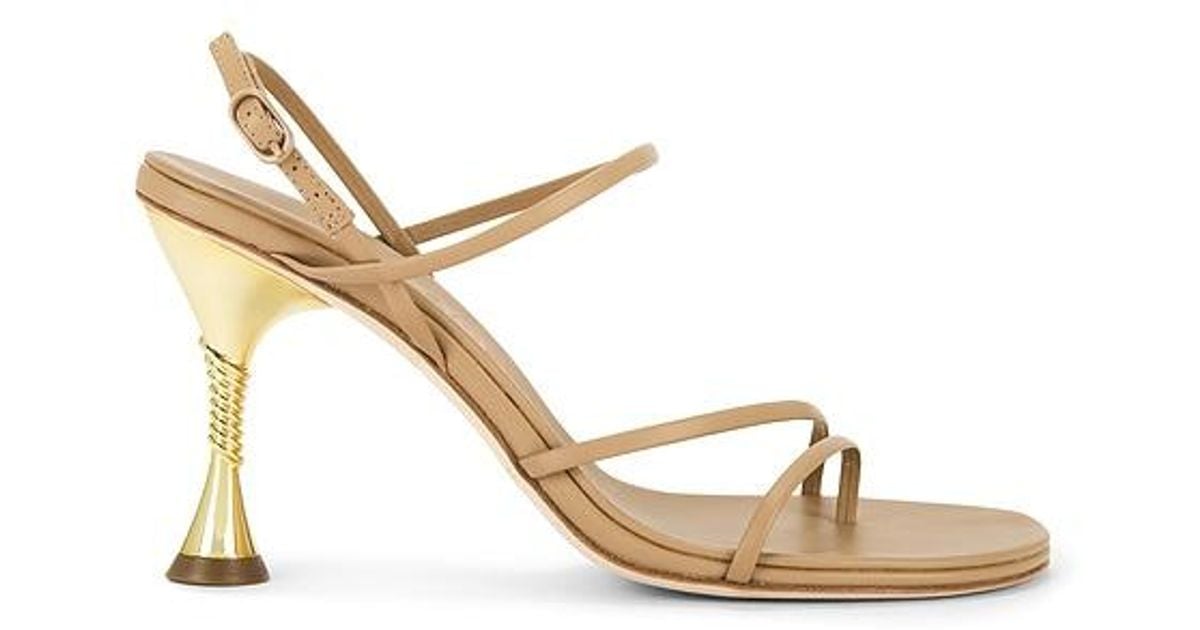STUDIO AMELIA Helix 90 Sandal in Metallic | Lyst