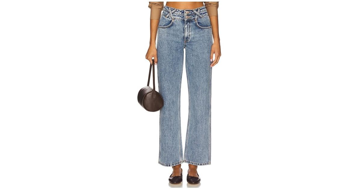 seventy + mochi Leo Straight Jeans in Blue | Lyst UK