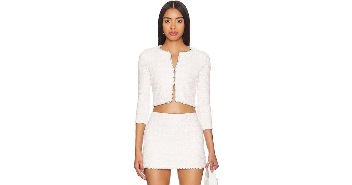 Devon Windsor Mimi Jacket in White | Lyst