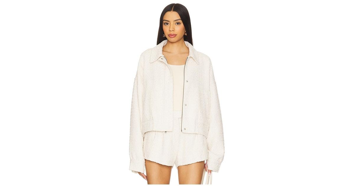 OSIS STUDIO Natasha Jacket in White | Lyst