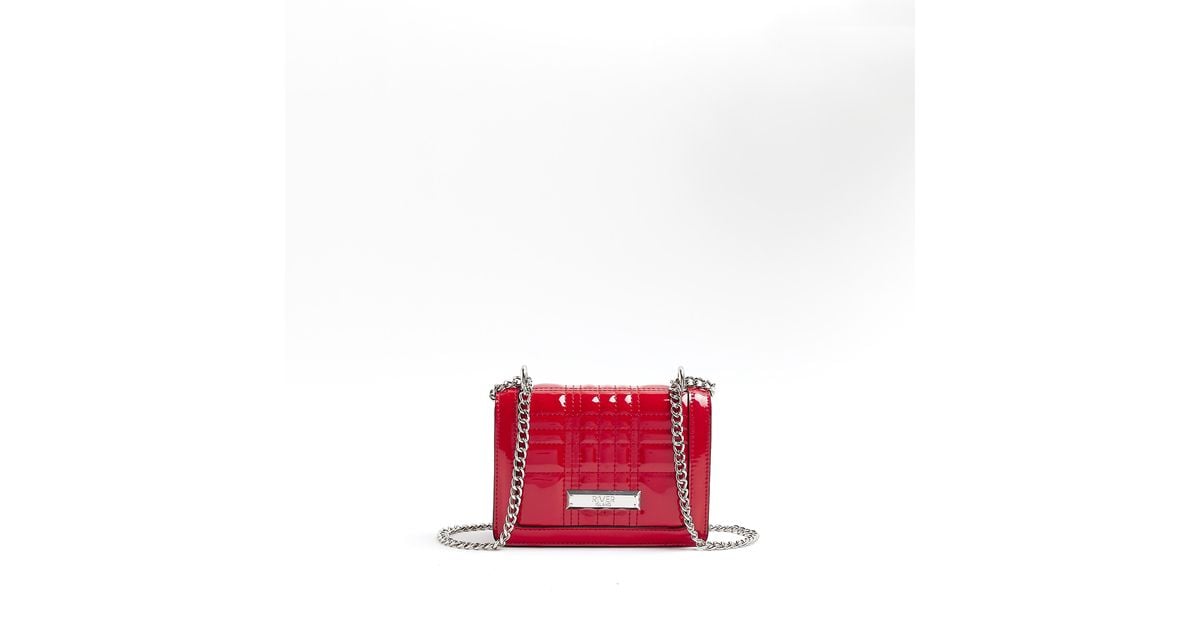 River Island Red Quilted Shoulder Bag | Lyst Australia