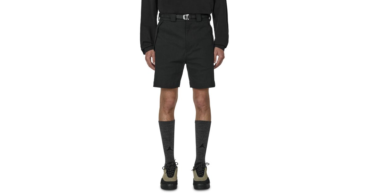 ROA Buckle Short Shorts in Black for Men | Lyst UK