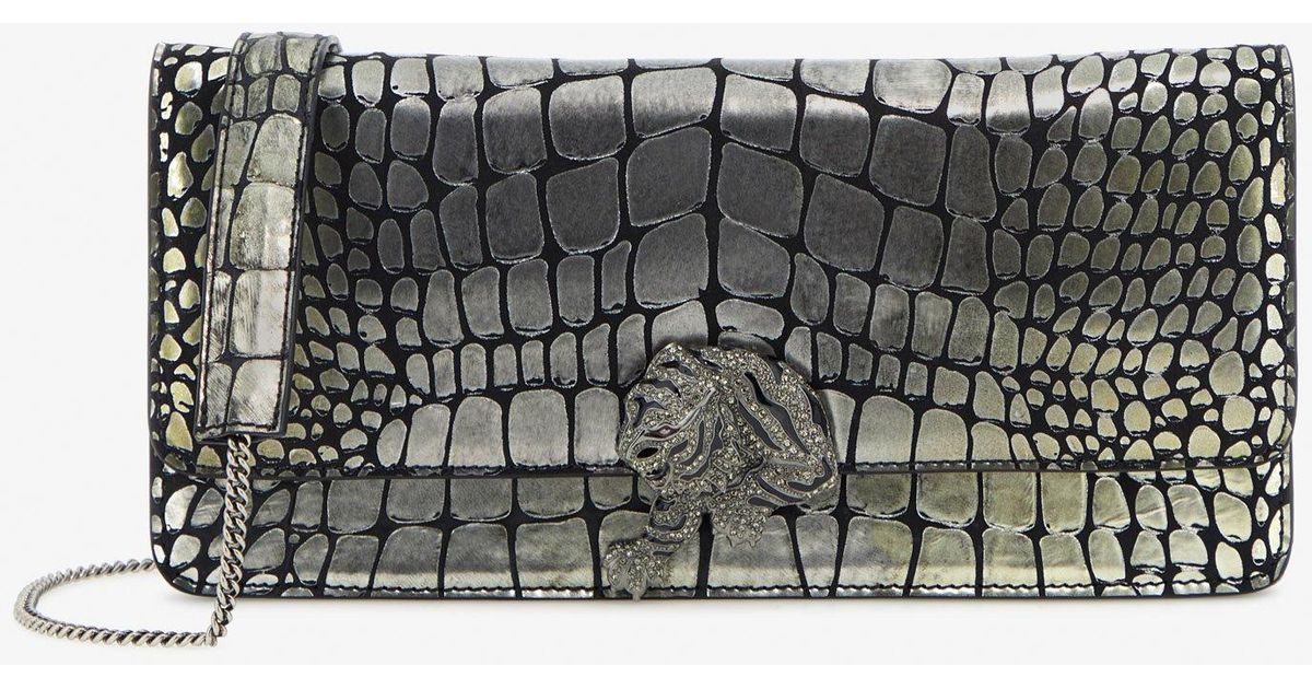 Roberto Cavalli Mini Roar Bag in Metallic | Lyst