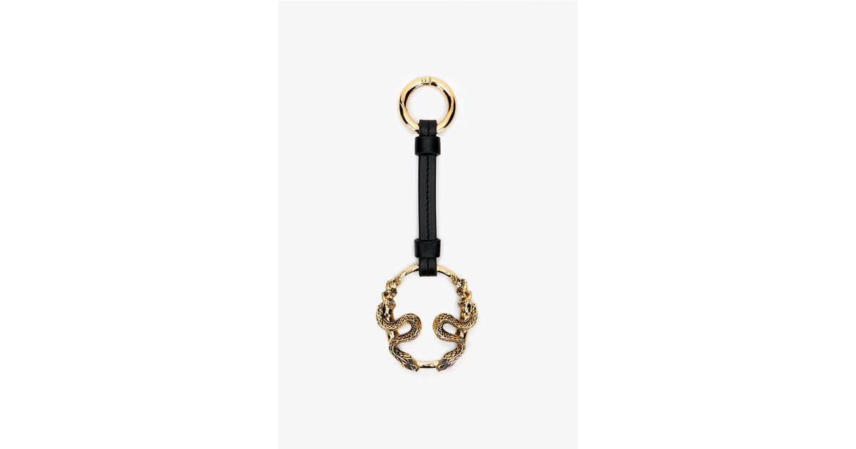 Roberto Cavalli Serpentine Key Ring in White | Lyst UK