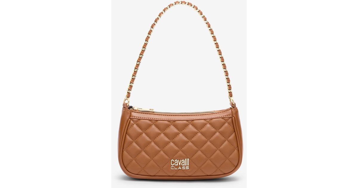 Roberto Cavalli Cavalli Class Shoulder Bag in White | Lyst UK