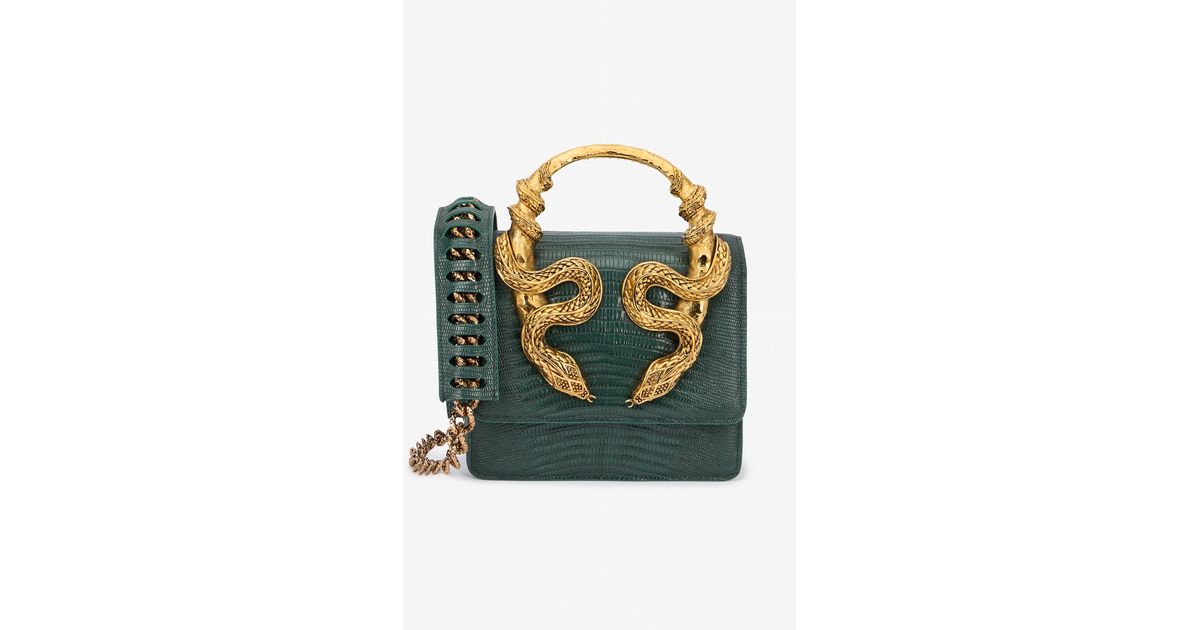 Roberto Cavalli Bag With Snakes in Green | Lyst UK