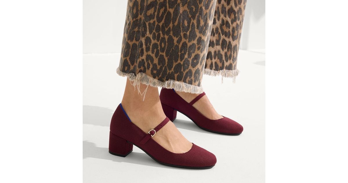 Rothy's The Mary Jane Heel in Purple | Lyst