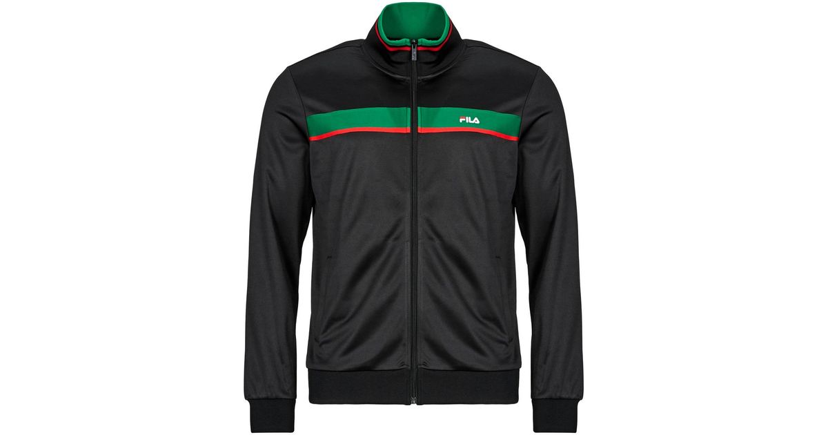 Fila Tracksuit Jacket Sagano Regular Taped Track Jacket in Black for ...