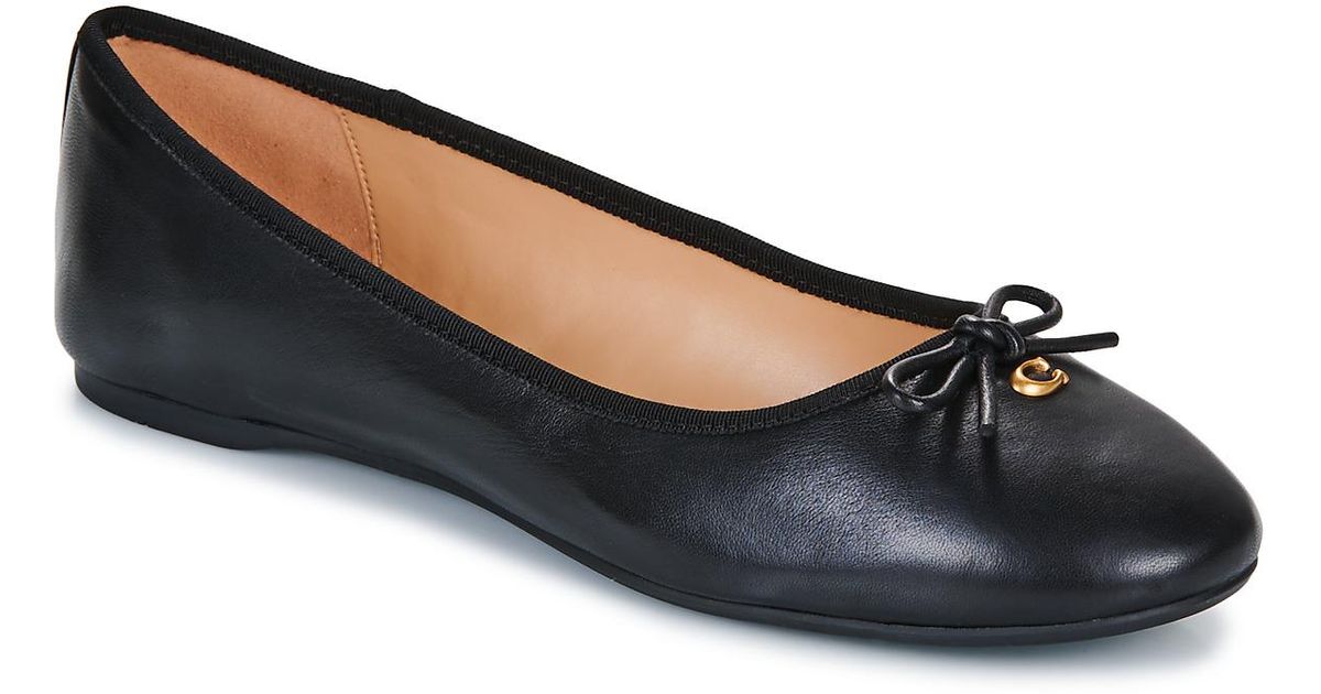 COACH Shoes (pumps / Ballerinas) Abigail Leather Ballet Flat in Blue ...