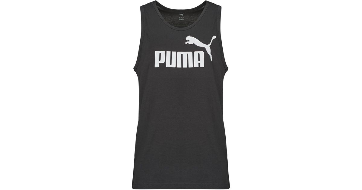 PUMA Tops / Sleeveless T-shirts Ess No. 1 Logo Tank in Black for Men ...