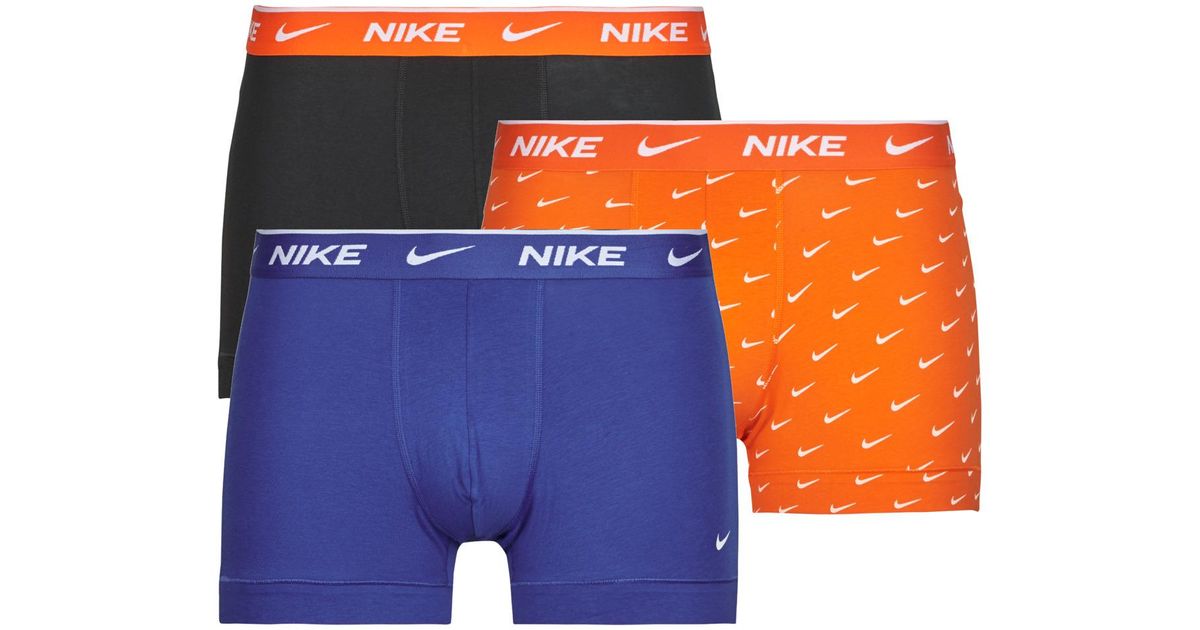 Nike Boxer Shorts Trunk 3pk in Blue for Men | Lyst UK