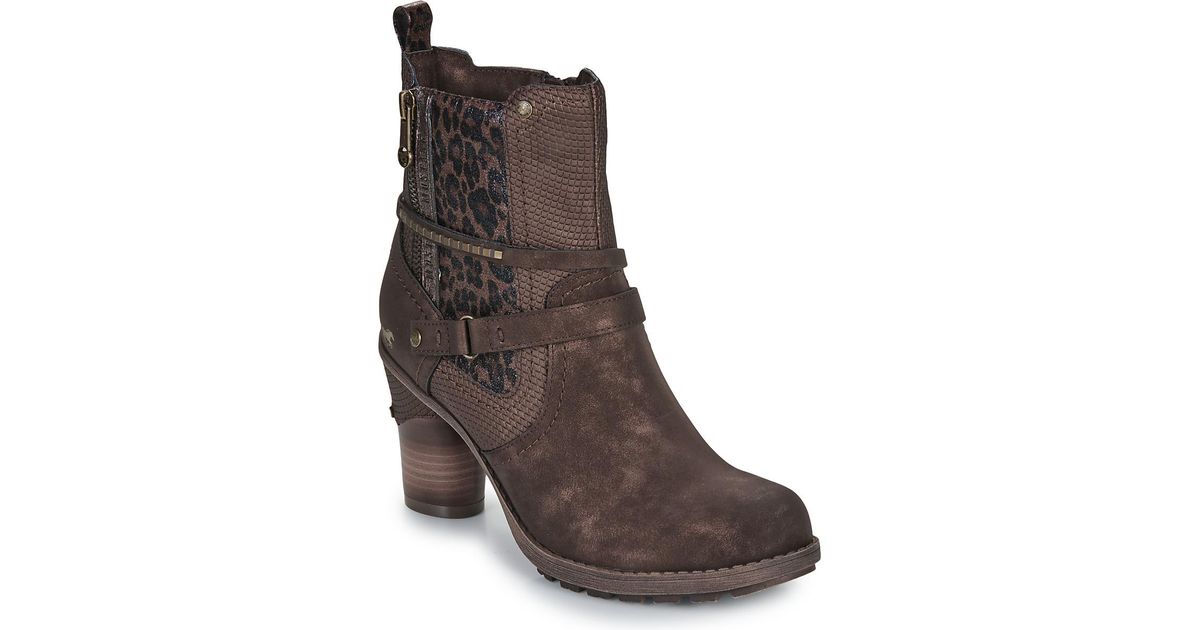 Mustang Low Ankle Boots Palma 2 in Brown | Lyst UK