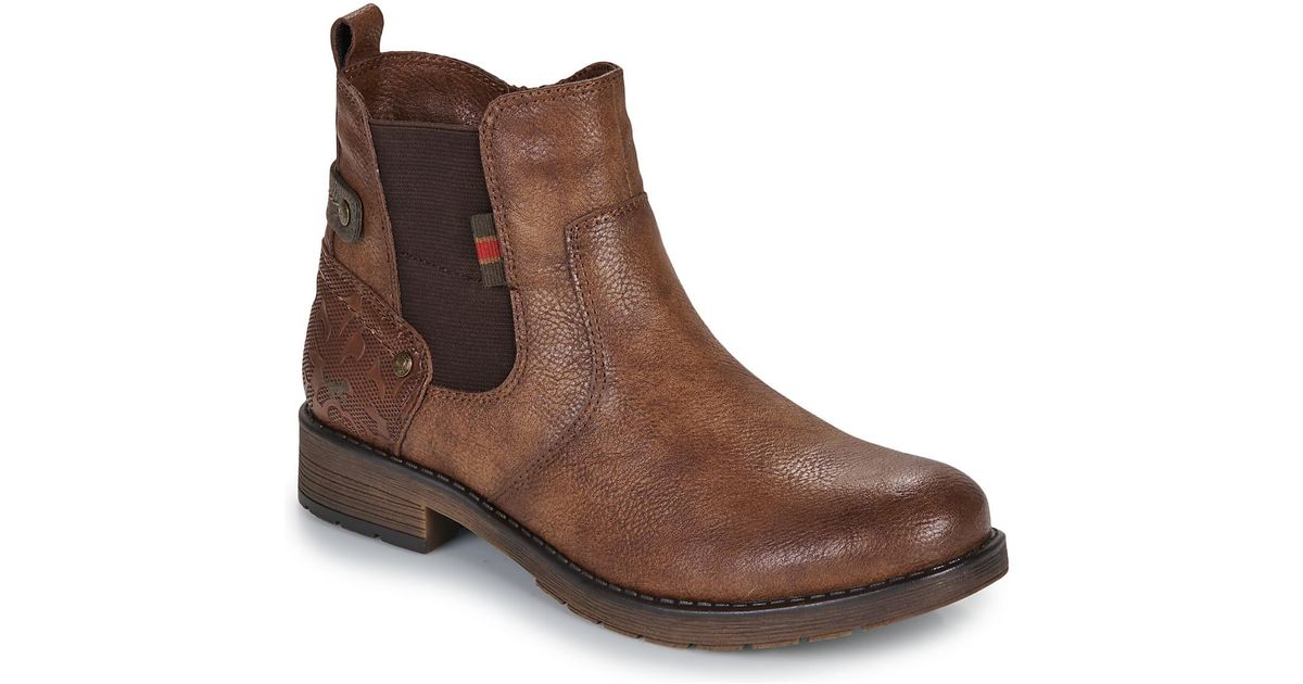 Mustang Mid Boots Elfi 2 in Brown | Lyst UK