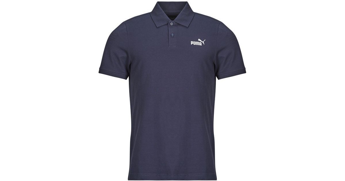 PUMA Polo Shirt Ess No. 1 Logo Pique Polo in Blue for Men | Lyst UK