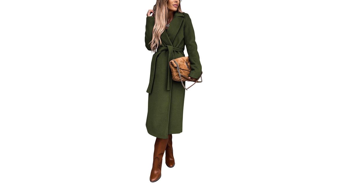 Maya Rosa Coat in Green | Lyst UK