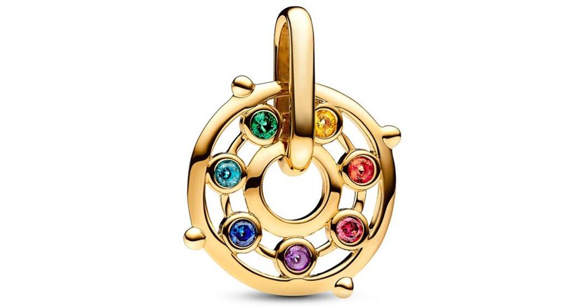 PANDORA Me 14k Plated Chakra Wheel Charm in Metallic | Lyst