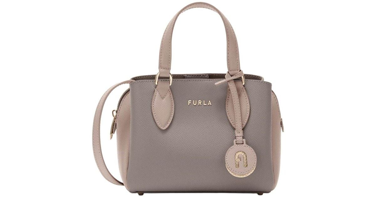 Furla Minerva Leather Mini Bag in Brown | Lyst UK