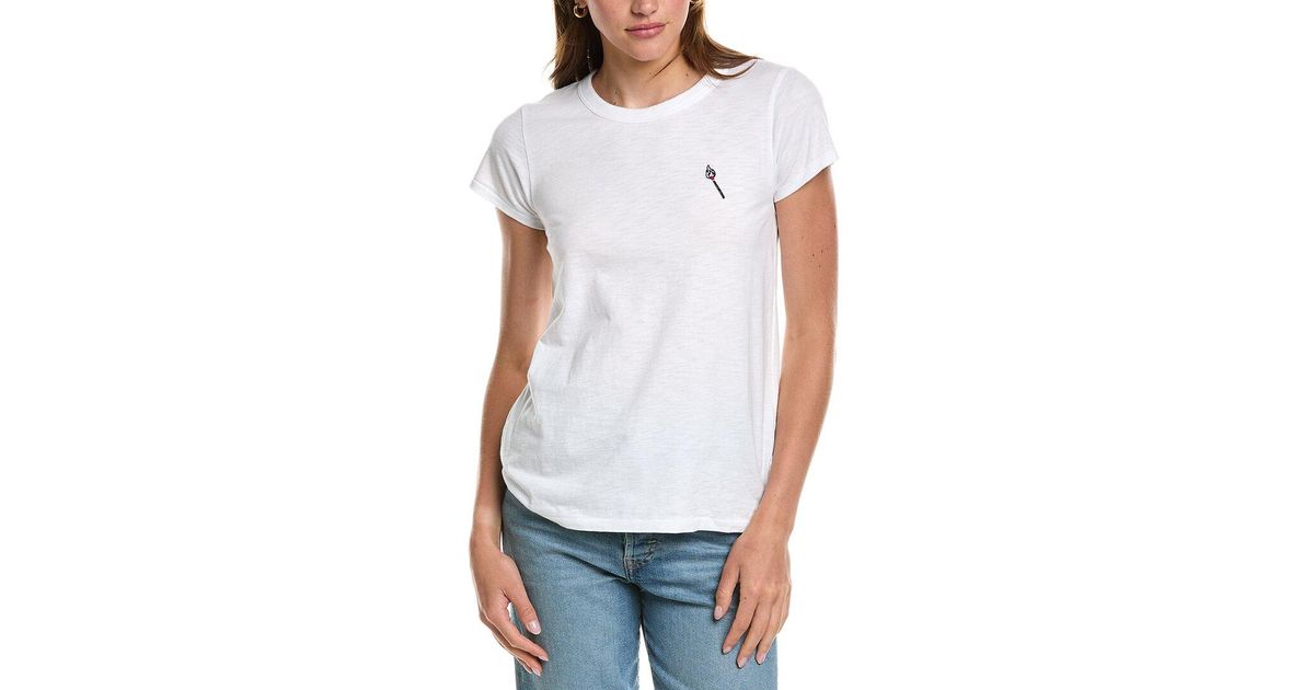 Rag & Bone Matchstick T-shirt in White | Lyst
