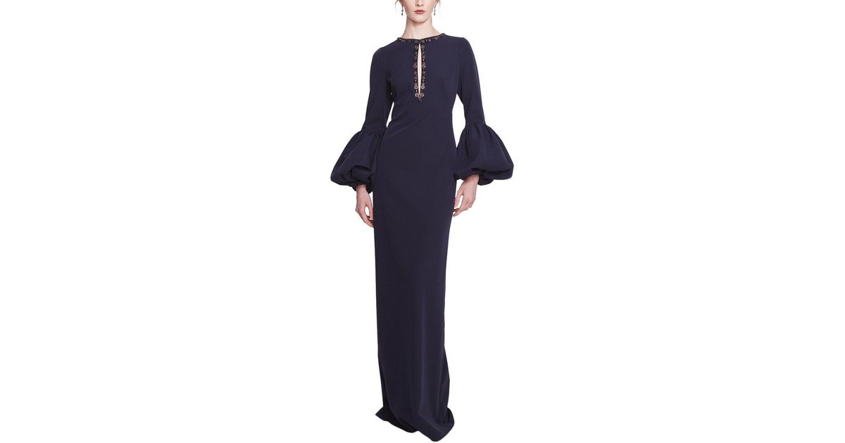 Marchesa Caftan in Blue | Lyst