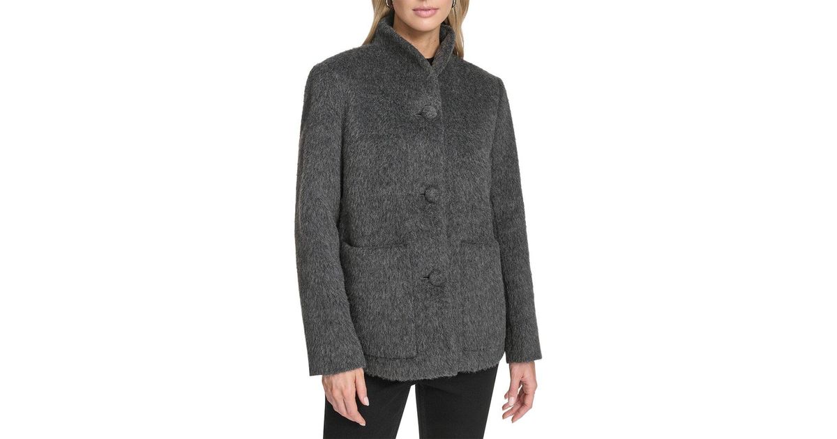 Andrew Marc Wool-Blend Piper Jacket in Gray | Lyst