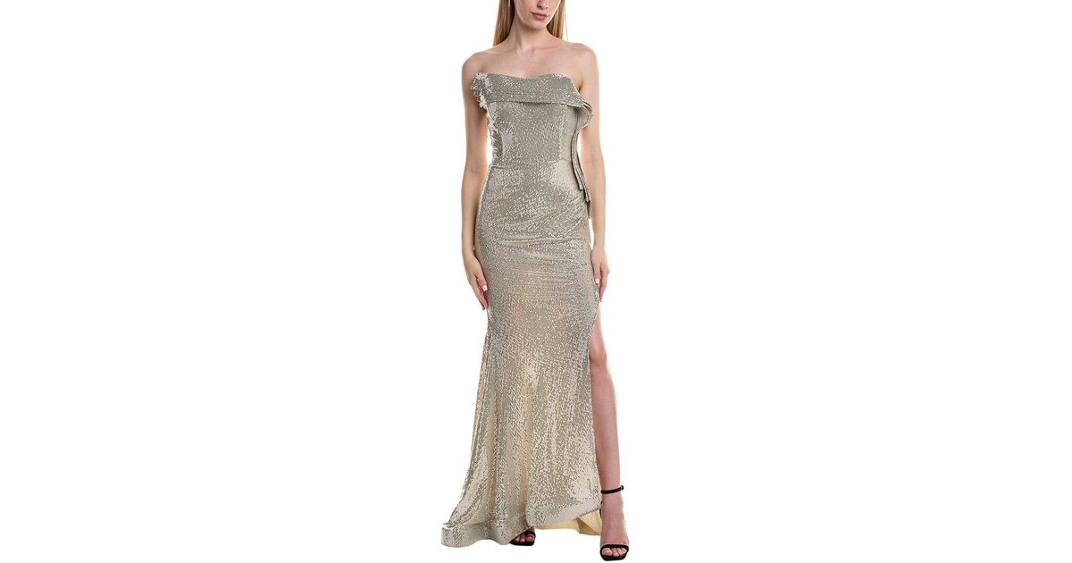 Issue New York Gown in Natural | Lyst UK