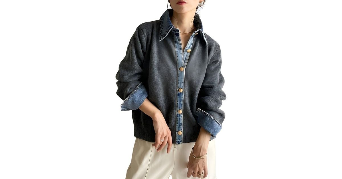 Olivia Taylor Shirt in Grey | Lyst UK