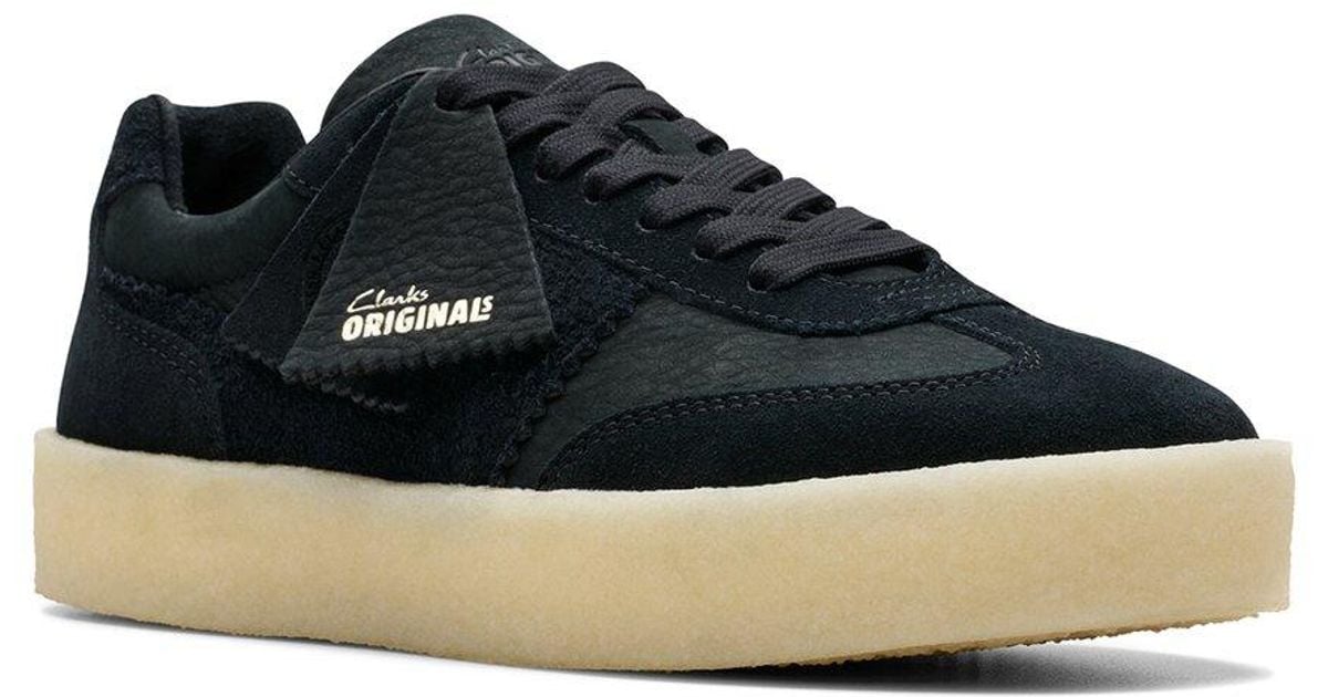 Clarks Tor 80. Suede Sneaker in Black | Lyst UK