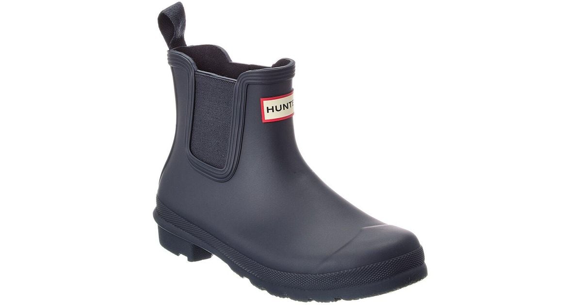 HUNTER Original Chelsea Boot in Blue | Lyst UK