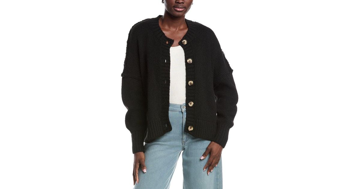 ANNA KAY Cashmere-Blend Cardigan in Black | Lyst UK