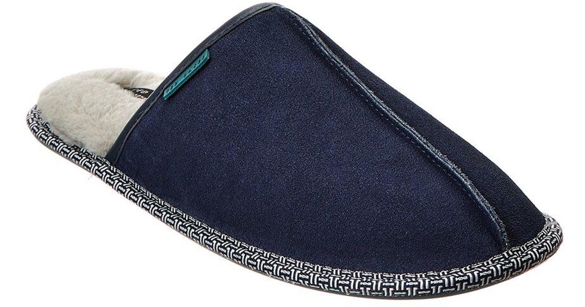 Ted Baker Peterr Suede Mule Slipper in Blue for Men | Lyst