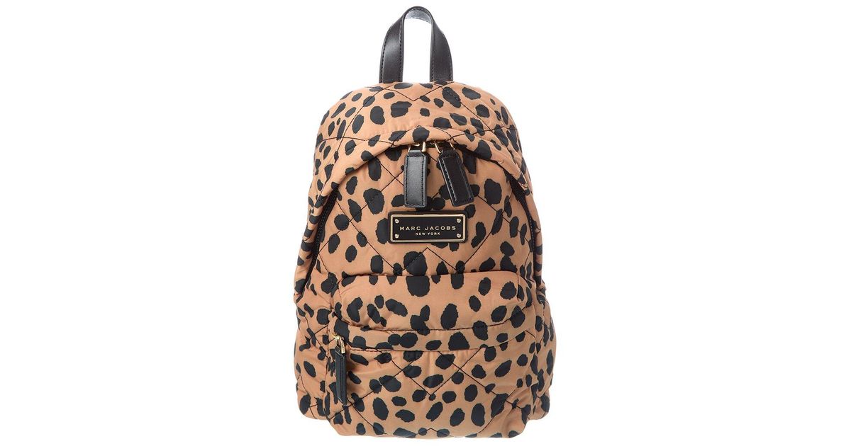 Marc Jacobs Mini Cheetah Quilted Backpack in Black | Lyst