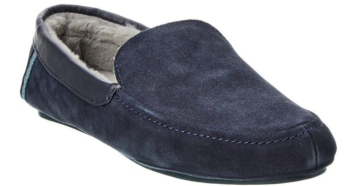 Ted Baker Vallant Suede Moccasin Slipper in Blue for Men | Lyst UK