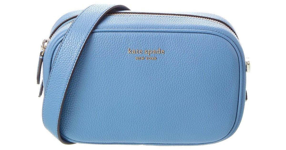Kate Spade Deco Leather Crossbody Tote in Blue | Lyst UK