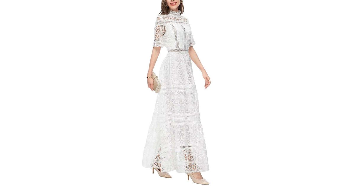 Lanelle Maxi Dress in White | Lyst UK